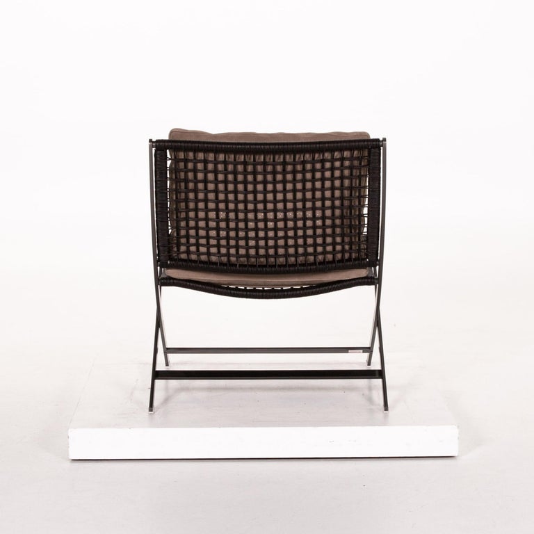 Flexform Peter Leather Armchair Brown Chair Antonio Citterio For Sale ...