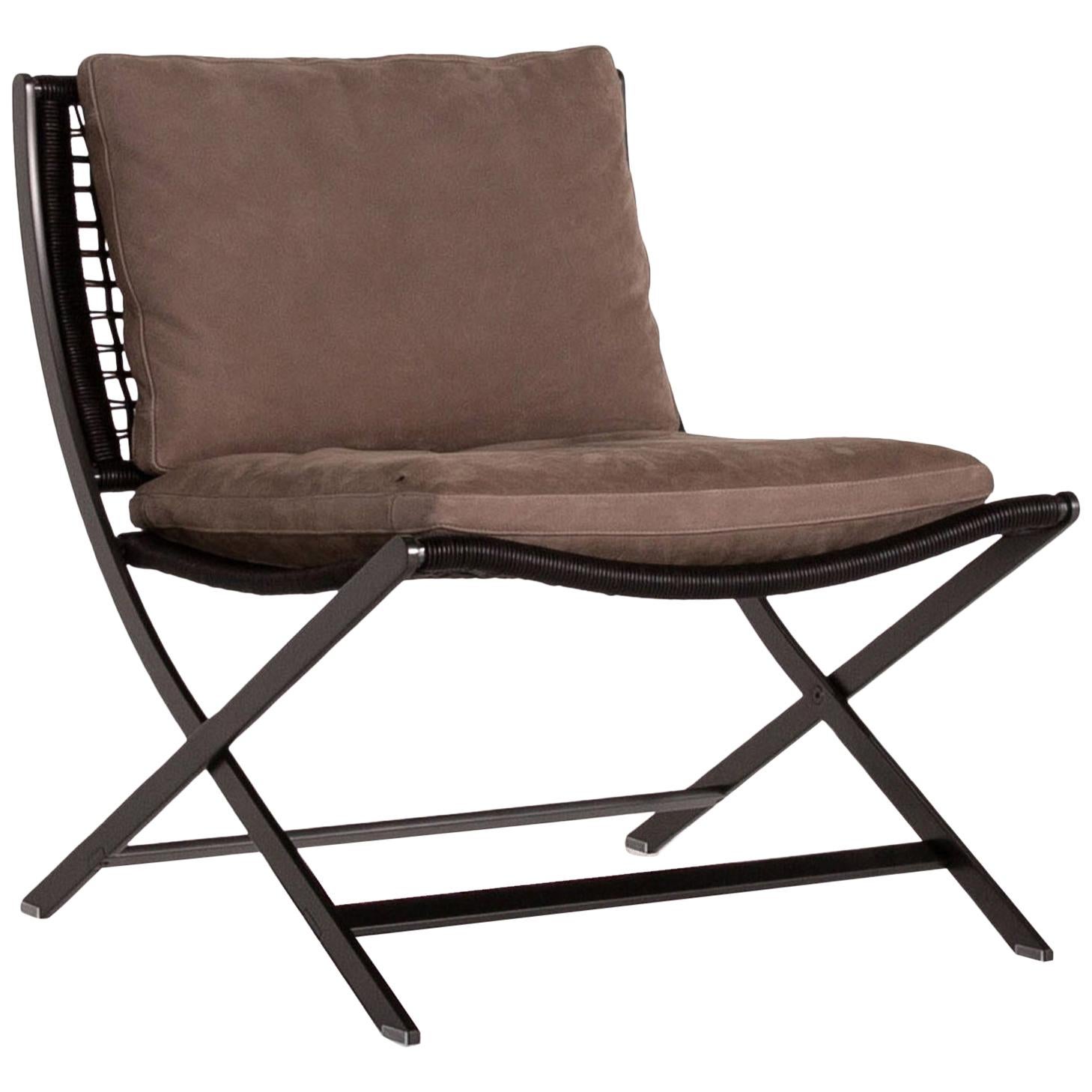 Flexform Peter Leather Armchair Brown Chair Antonio Citterio For Sale ...