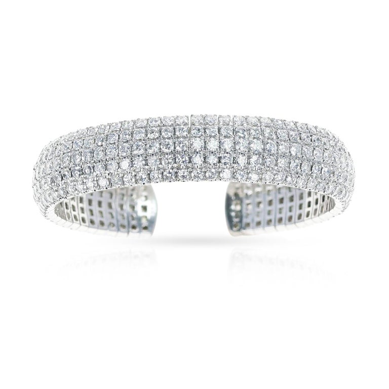 Flexible Diamond Bangle, 18k For Sale at 1stDibs