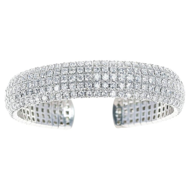 Flexible Diamond Bangle, 18k For Sale at 1stDibs