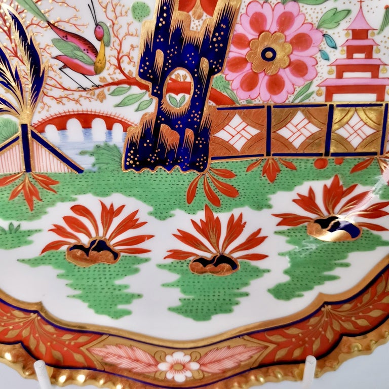 Flight Barr and Barr Pair of Porcelain Plates, Rich Imari Pattern ...
