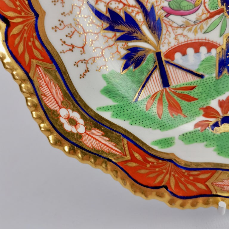 Flight Barr and Barr Porcelain Plate, Rich Imari Pattern, Regency circa ...