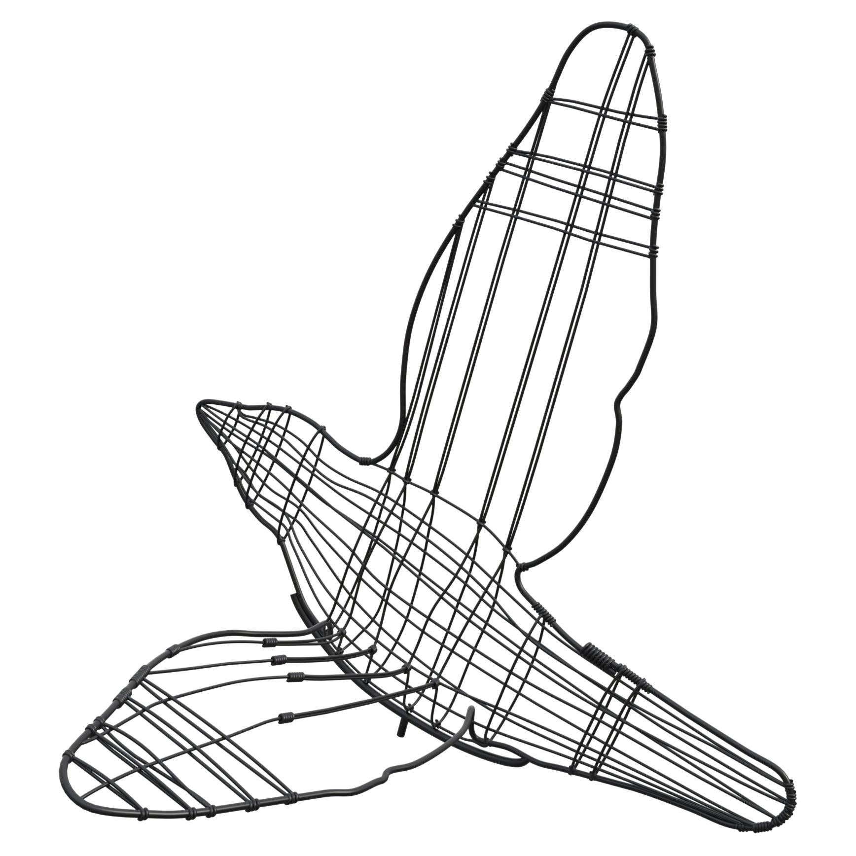 Set of Two "Flight Shadows" Decoration, Handcrafted Metal Sculpture by ...