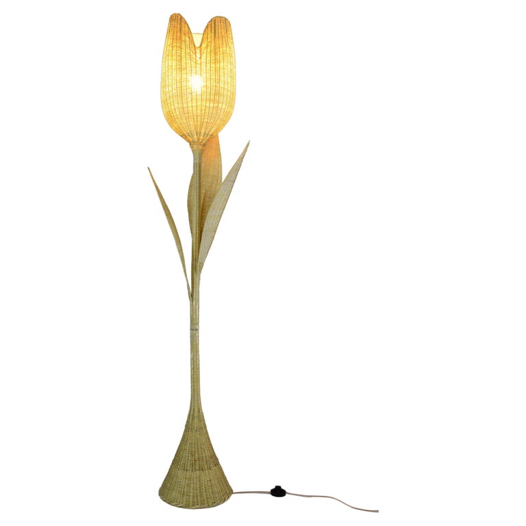 Flo Handwoven Flower Floor Lamp at 1stDibs