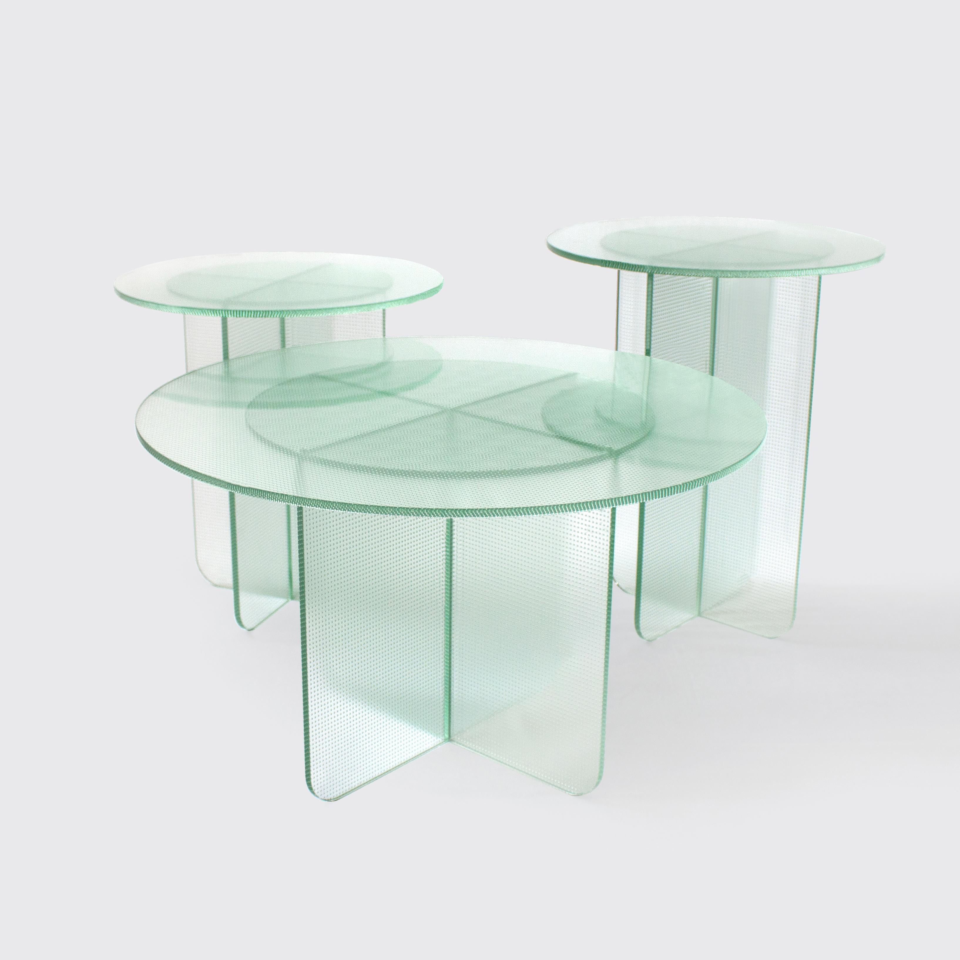 Float Coffee Table in Toughened Textured Glass by Dean Norton For Sale at 1stDibs