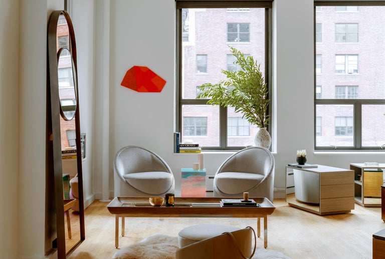 Float Tray Table, Wood and Acrylic Coffee Table For Sale at 1stDibs