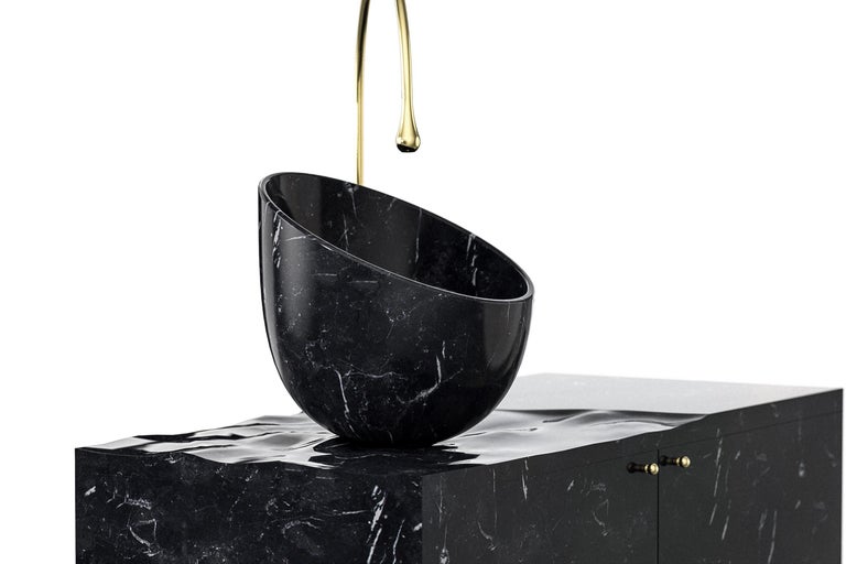 Float Washbasin and Cabinet by Marmi Serafini For Sale at 1stDibs