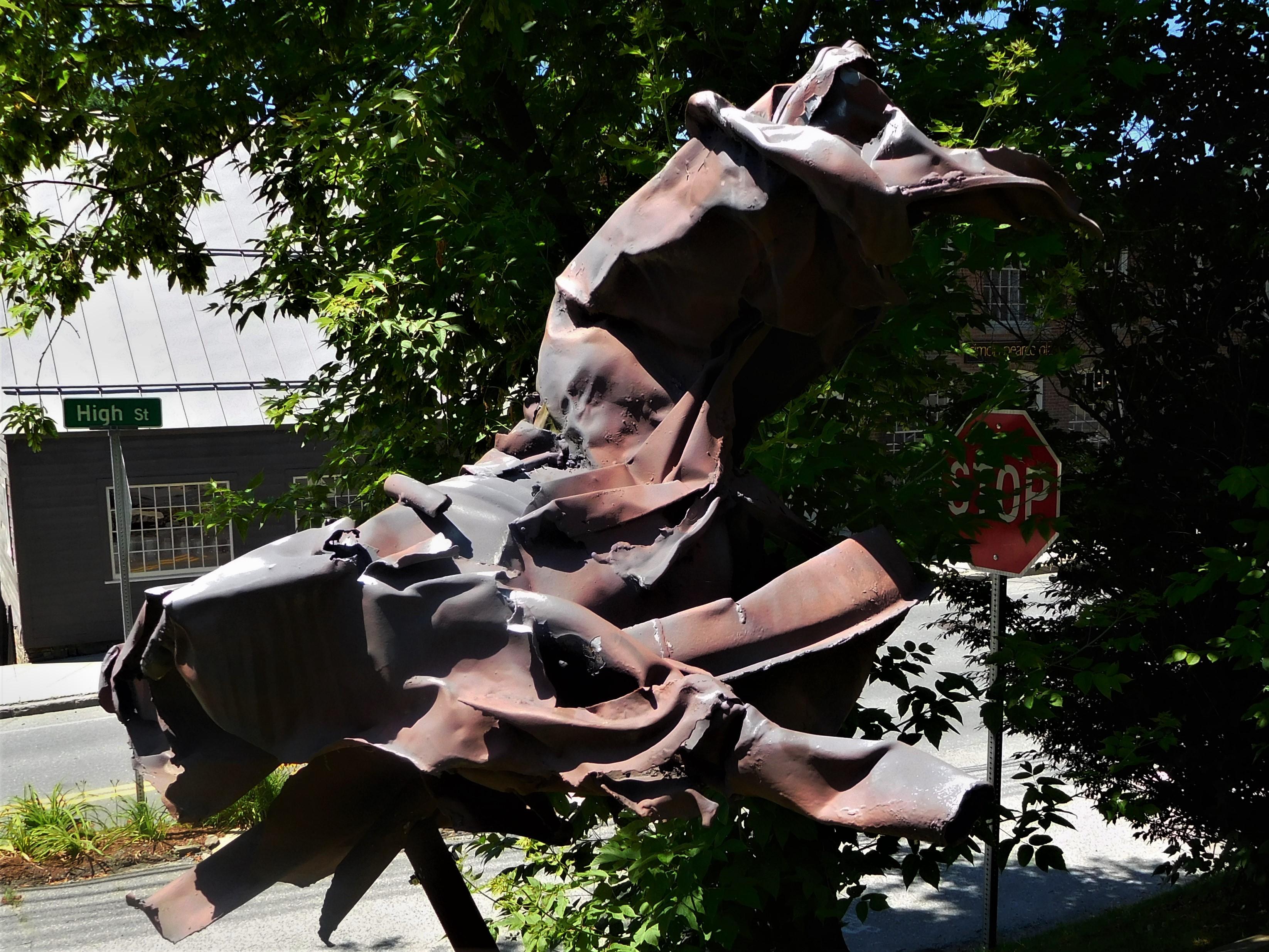 Floating Angel, Expressionist Figurative Lawn Sculpture by Judith Brown ...