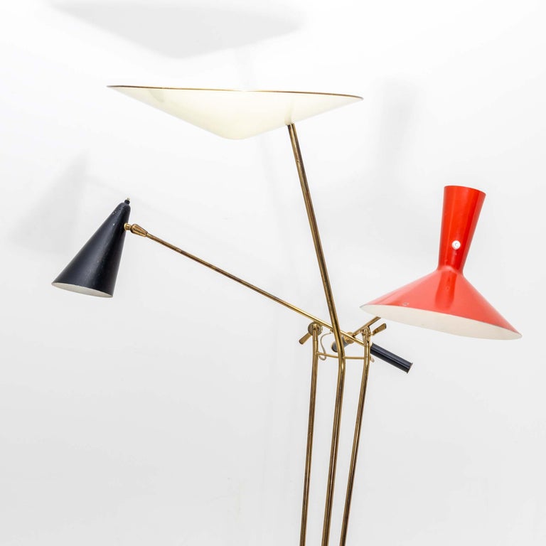 Floor Lamp, Italian Manufacture, Mid-20th Century For Sale at 1stDibs