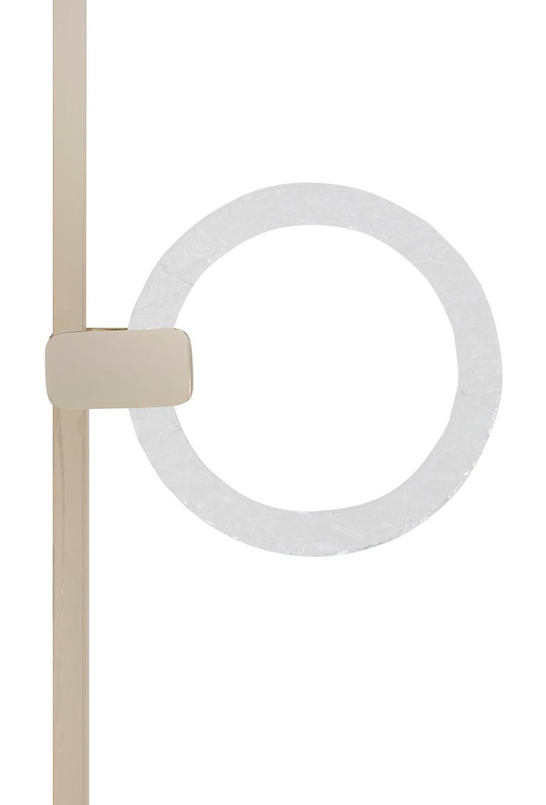 Floor Lamp Metal Structur Polished Champagne Finish Decorative ...
