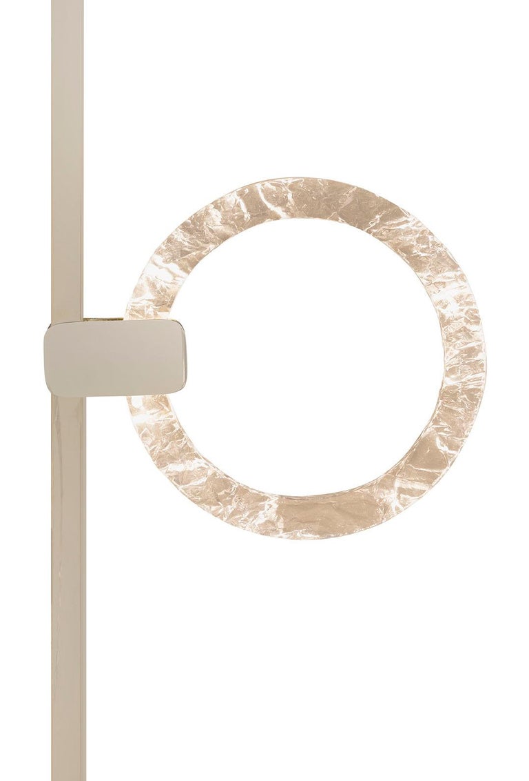 Floor Lamp Metal Structur Polished Champagne Finish Decorative ...