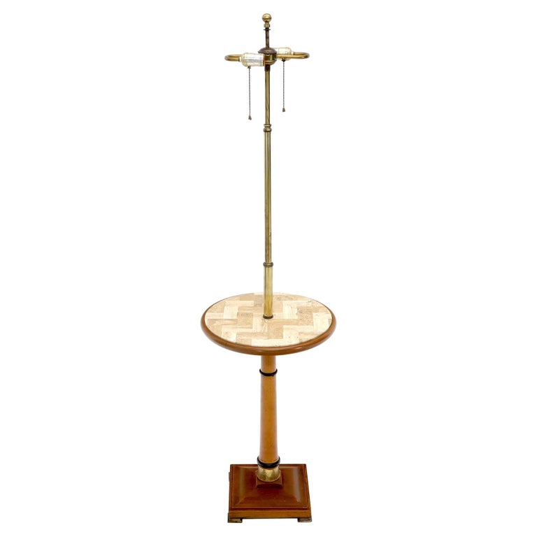 Floor Lamp with Built in Side Table For Sale at 1stDibs | table built ...