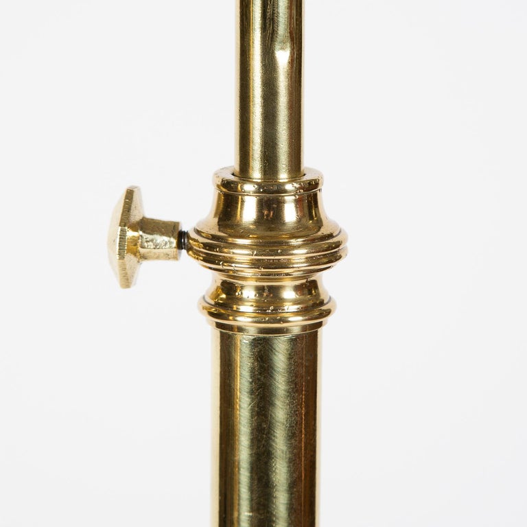 Floor Lamp with Belt and Buckle Brass Work For Sale at 1stDibs