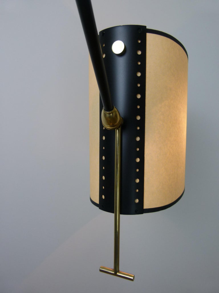 Floor Lamp with Pendulum, Counter-Weight and Patella by Maison Lunel at ...