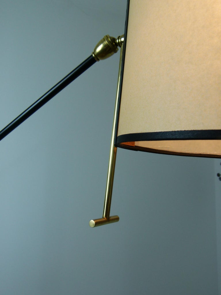 Floor Lamp with Pendulum, Counter-Weight and Patella by Maison Lunel at ...