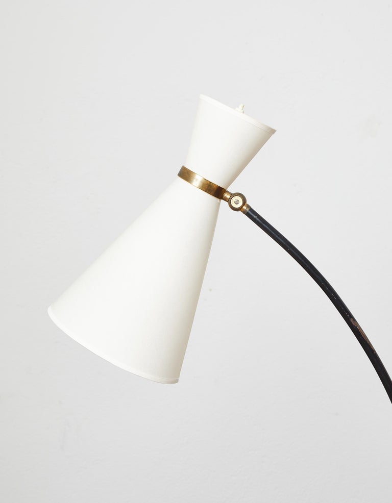 Floor Lamp with Two Arms in the Style of Carl Moor, BAG Turgi ...