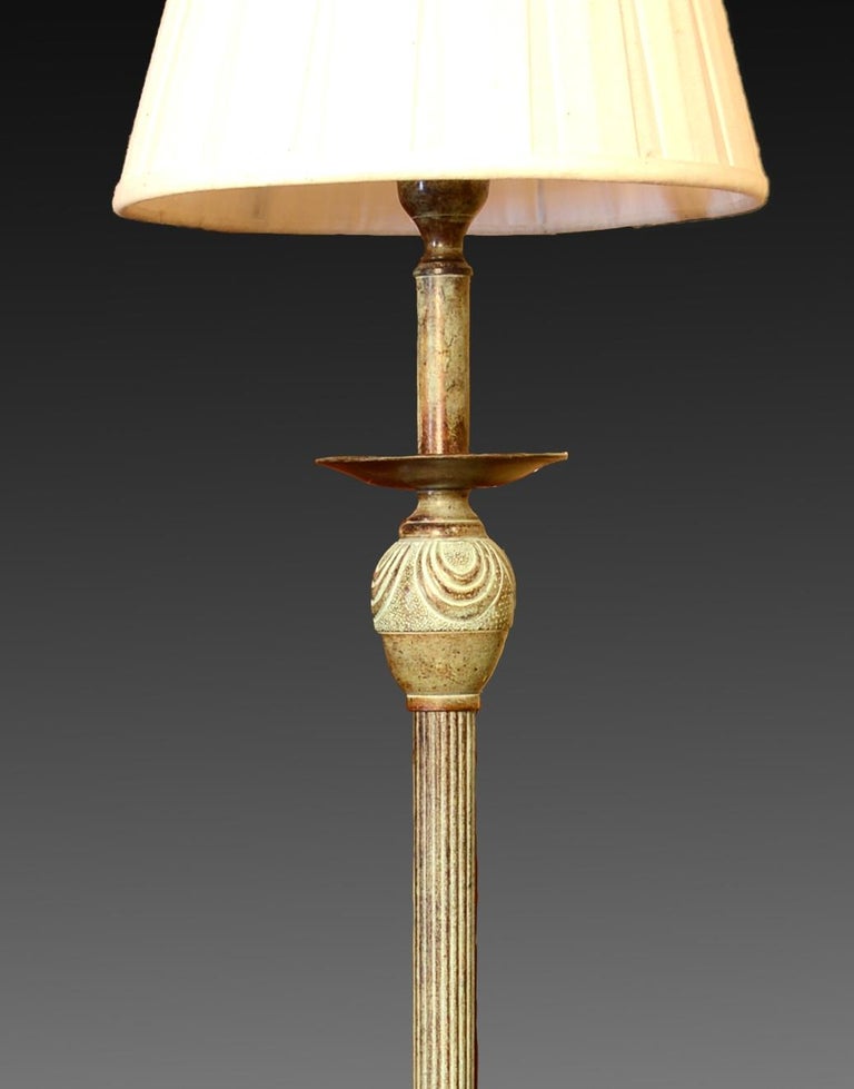 Floor Lamp 'Without Shade', Patinated Bronze at 1stDibs | floor lamps ...