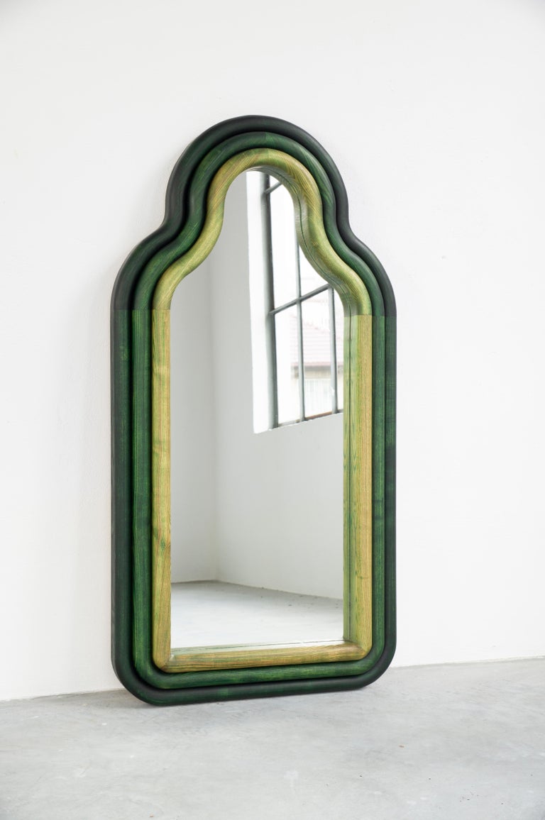 Floor Mirror TRN S, Wood (red) For Sale at 1stDibs | red floor mirror ...