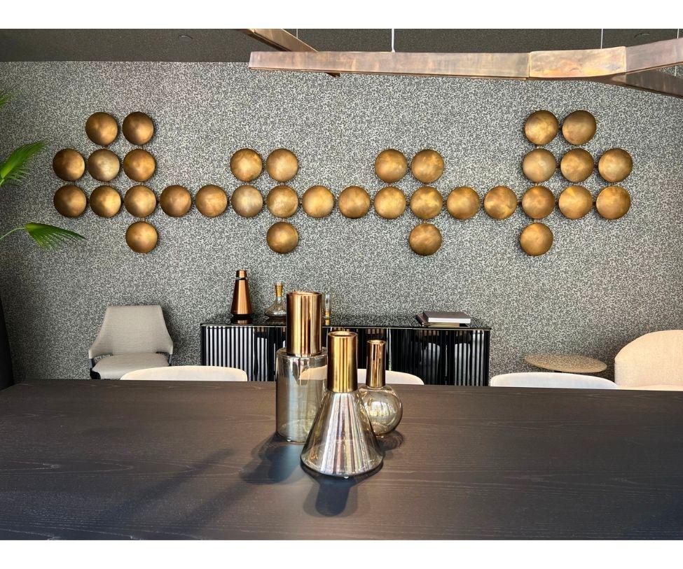 Floor Sample Henge 7 Element Wall Clips Lights in Burnished Brass For ...