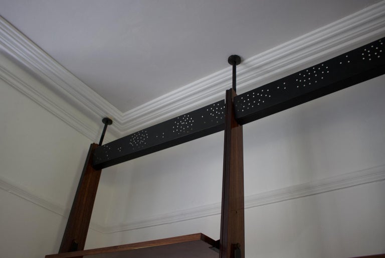 Floor to Ceiling Shelving System Attributed to Dassi, Italy 1950s at ...