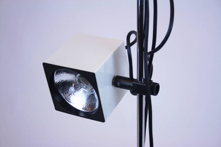 Floorlamp in Bauhaus Style with Cuboid Shades in the Manner of Koch and ...