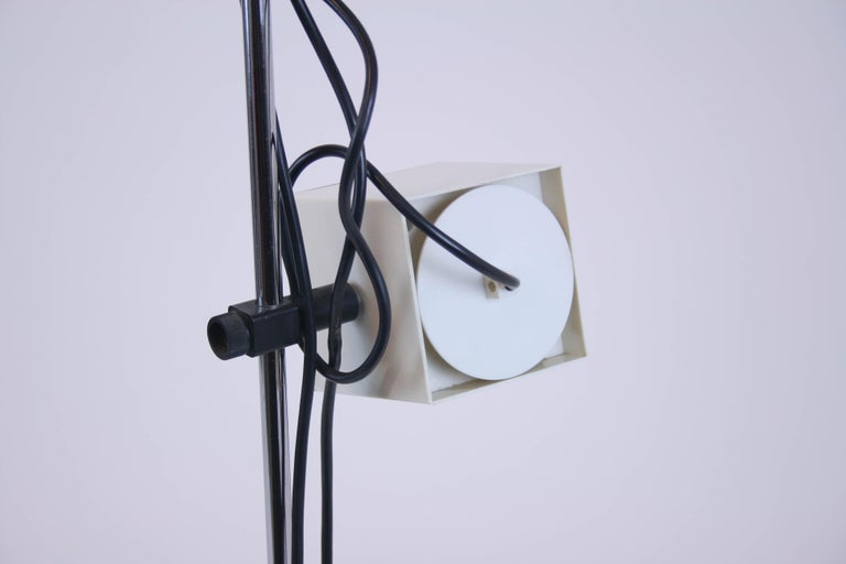 Floorlamp in Bauhaus Style with Cuboid Shades in the Manner of Koch and ...