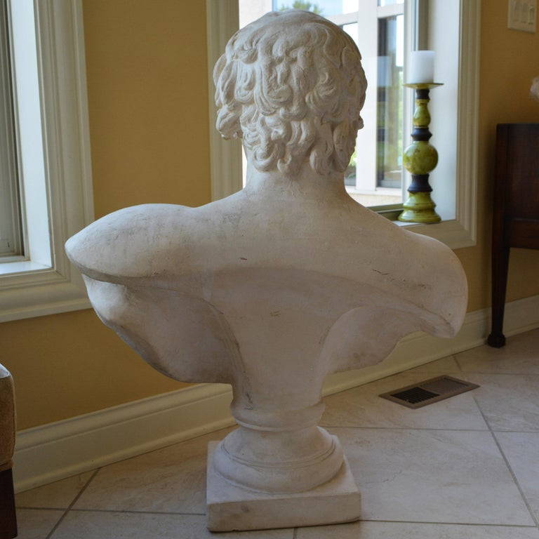 Floorsized Plaster Bust of Caesar or Apollo from the World's Fair, 1964 ...