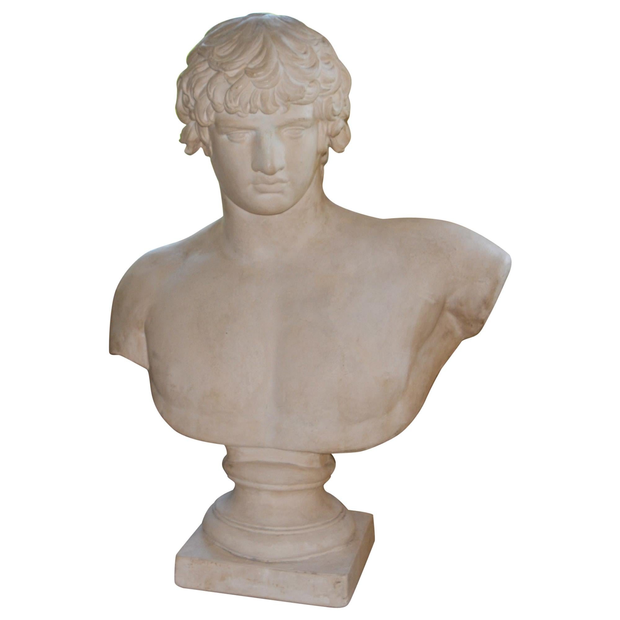 Floorsized Plaster Bust of Caesar or Apollo from the World's Fair, 1964 ...