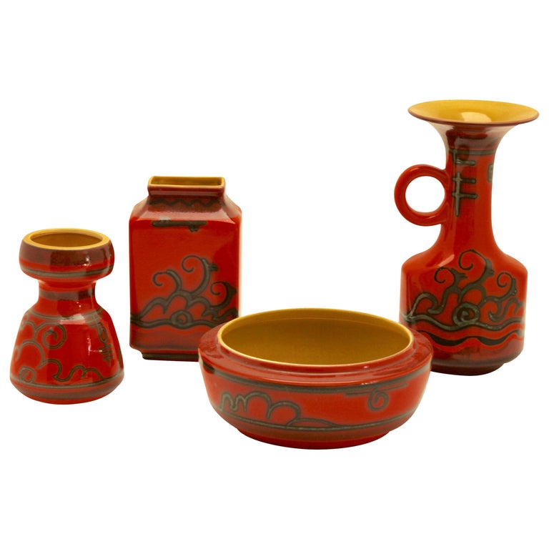 Flora, Gouda Signed Designs from the 'Tokyo' Series 'NL, 1968 For Sale ...