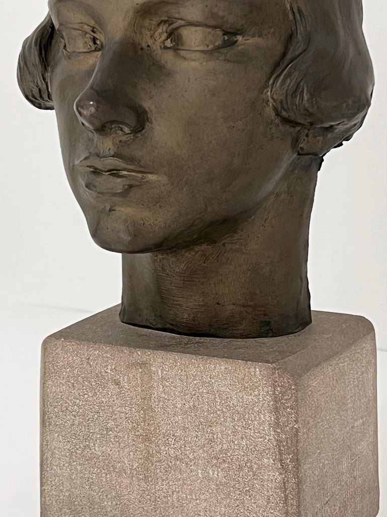 "Flora" Head Sculpture by Gertrude Vanderbilt Whitney For Sale at 1stDibs