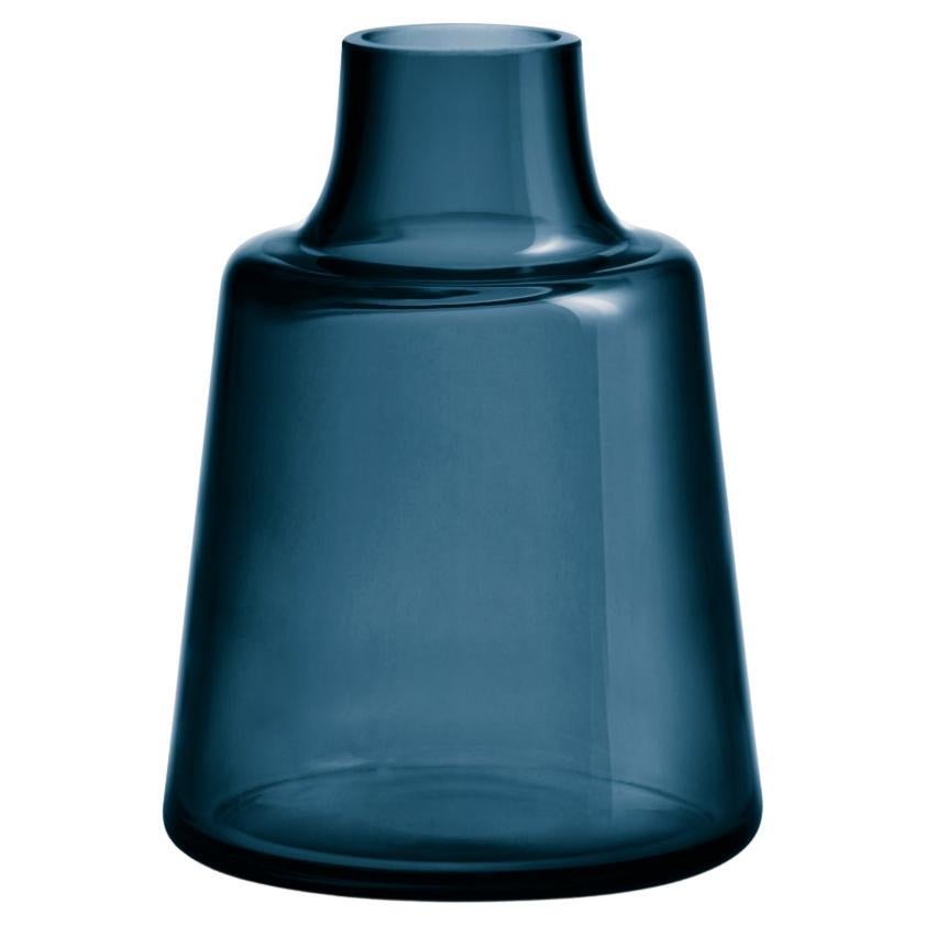 Flora Vase Short Neck Dark Blue For Sale at 1stDibs