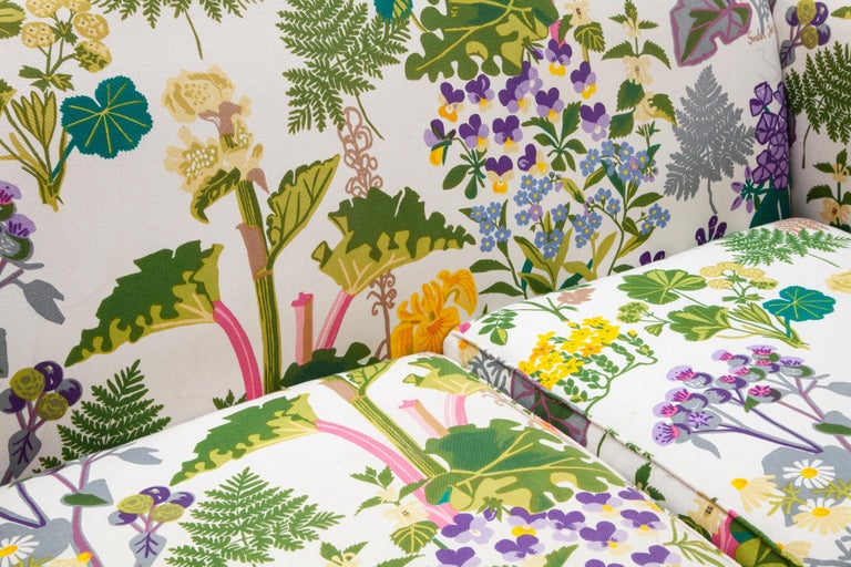 Floral and Nature Patterned Sofa, Bench Designed by Gocken Jobs, Sweden ...