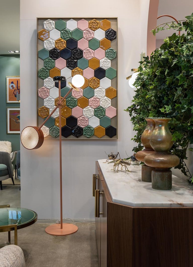 Tile Panel Floral Handmade Decorative For Sale at 1stDibs | decorative ...