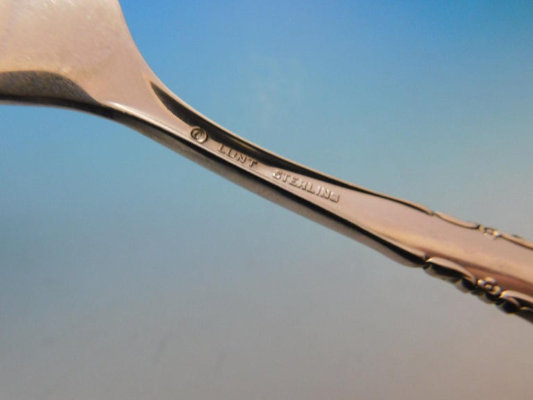 Floral Lace by Lunt Sterling Silver Flatware Set for 12 Service 54 ...