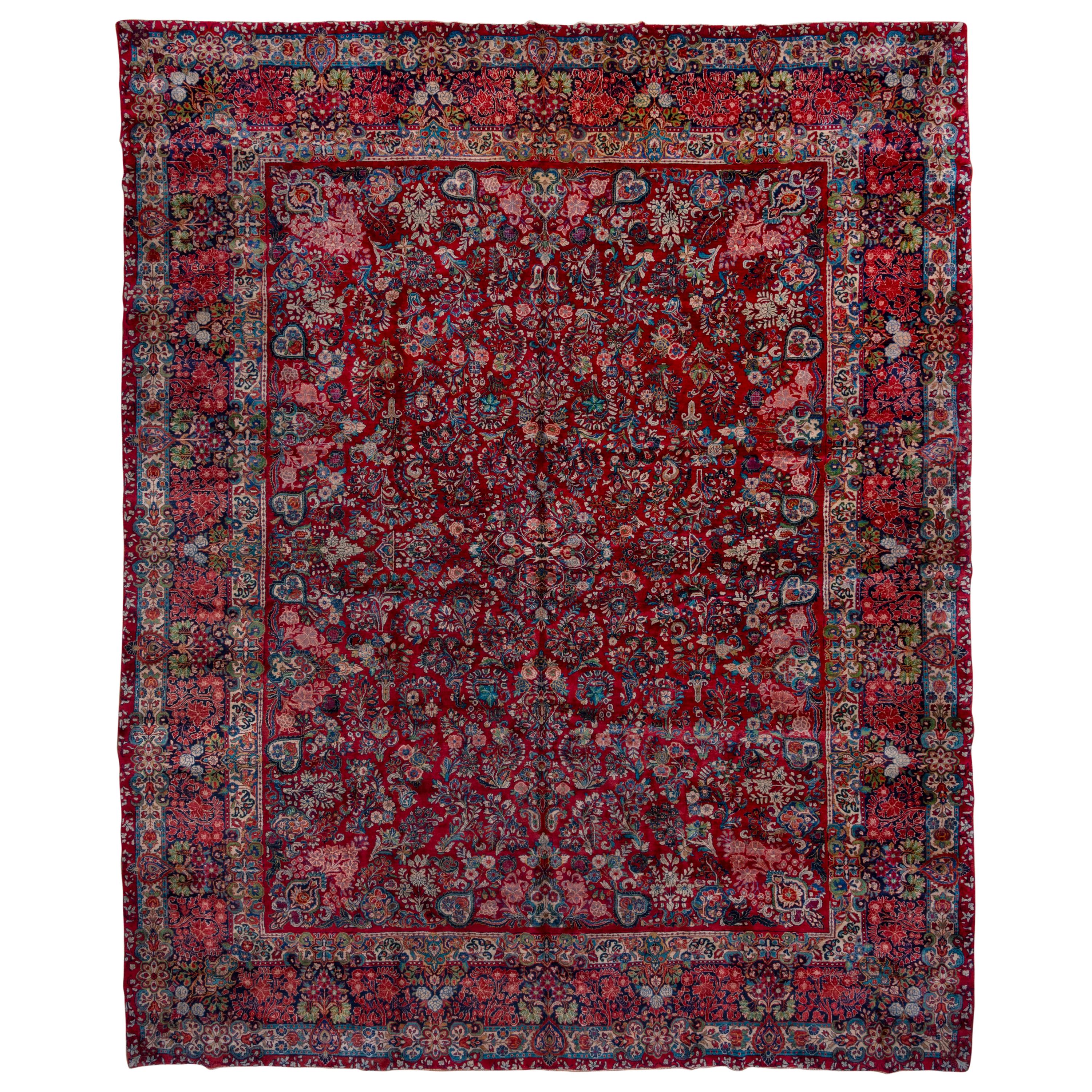 Antique Persian Kazvin Large Carpet, circa 1940s For Sale at 1stDibs
