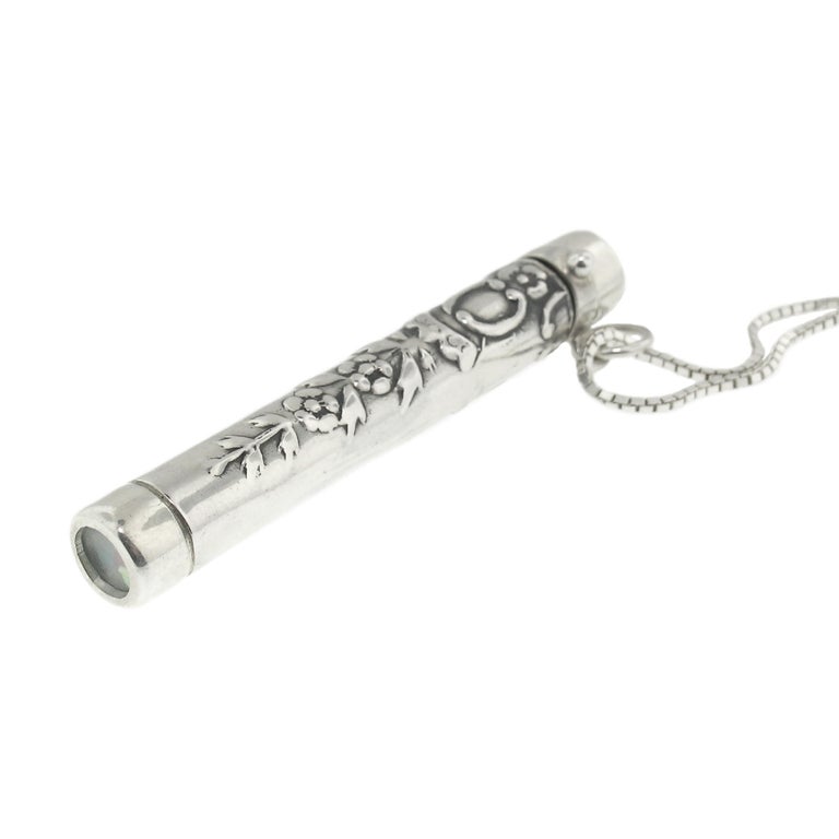 Floral Long and Slim Kaleidoscope Necklace, Handcrafted in the USA at ...