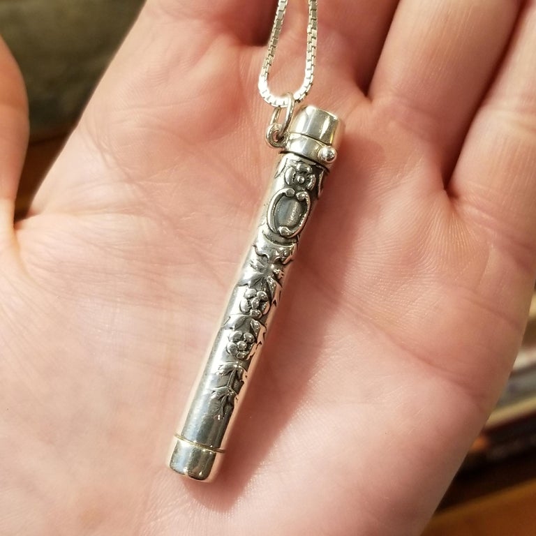 Floral Long and Slim Kaleidoscope Necklace, Handcrafted in the USA at ...