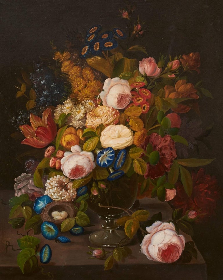 Floral Still Life by Severin Roesen For Sale at 1stDibs