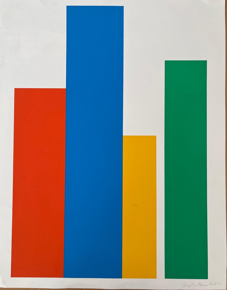 Florence Arnold - Florence Arnold 1970s Hard Edge Color Screenprint at ...
