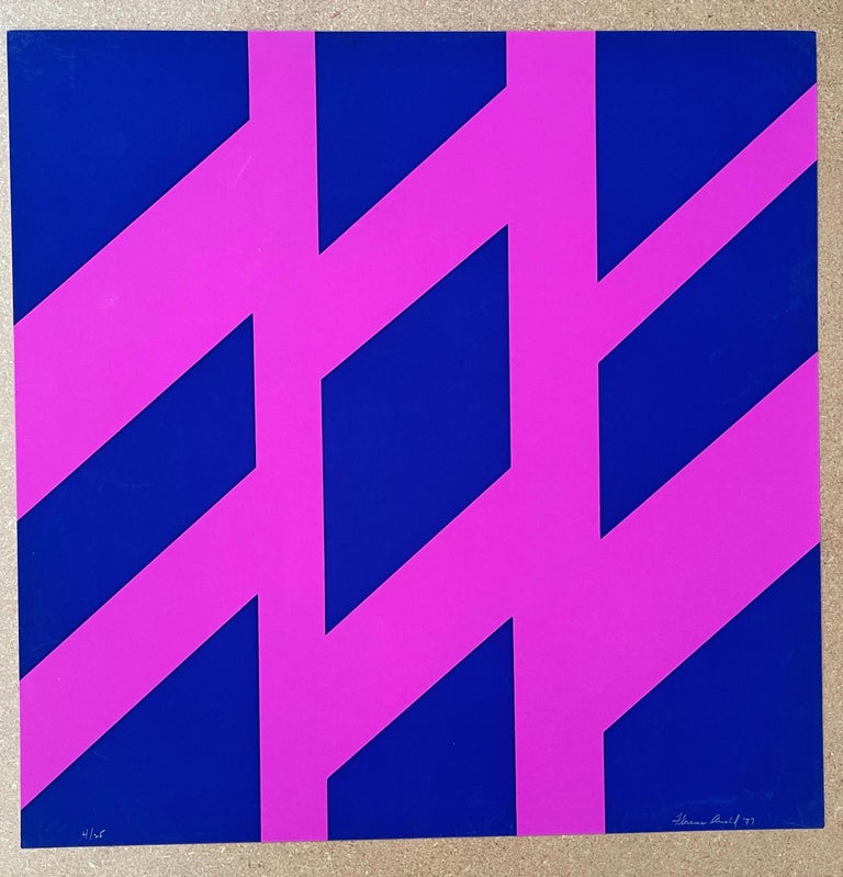 Florence Arnold - Florence Arnold 1970s Hard Edge Color Screen Print at ...