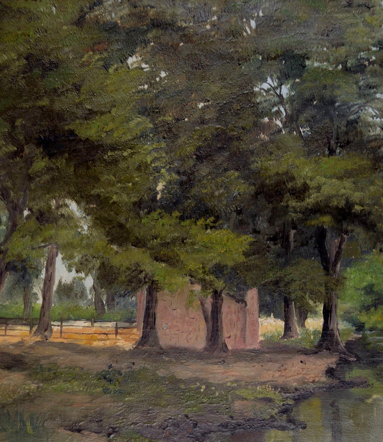 Early 20th Century Bay Area California Landscape with Bridge For Sale ...