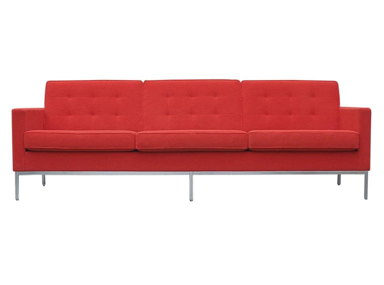 Florence Knoll for Knoll Sofa and Matching Lounge Chairs Living Room ...