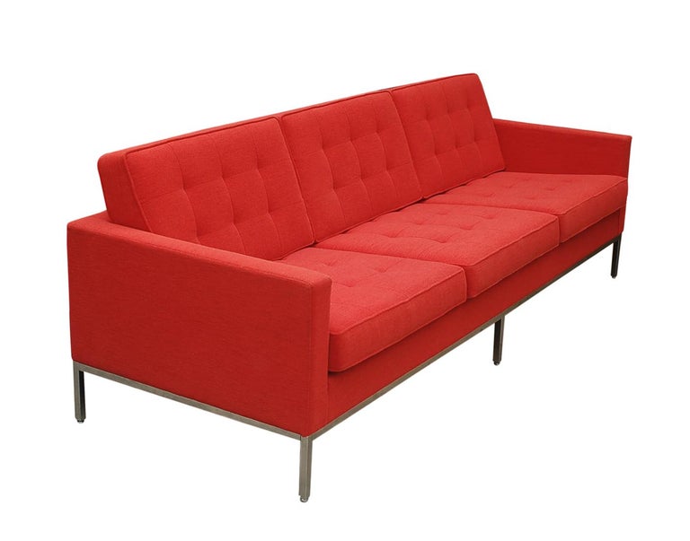Florence Knoll for Knoll Sofa and Matching Lounge Chairs Living Room ...