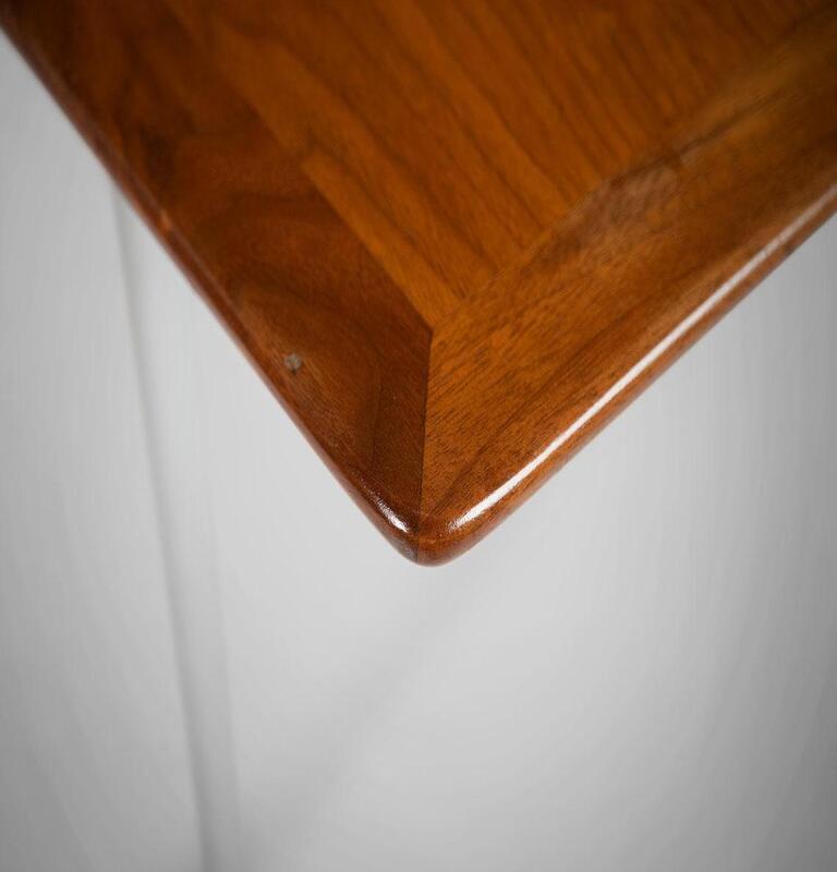 Florence Knoll Walnut and Chrome Model 580 Dining Conference Table for ...