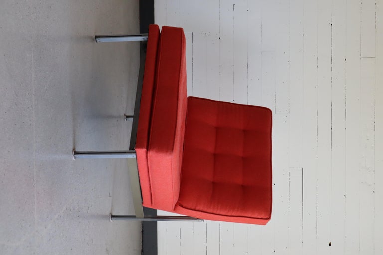 Florence Knoll "Parallel Bar" Slipper Chair For Sale at 1stDibs