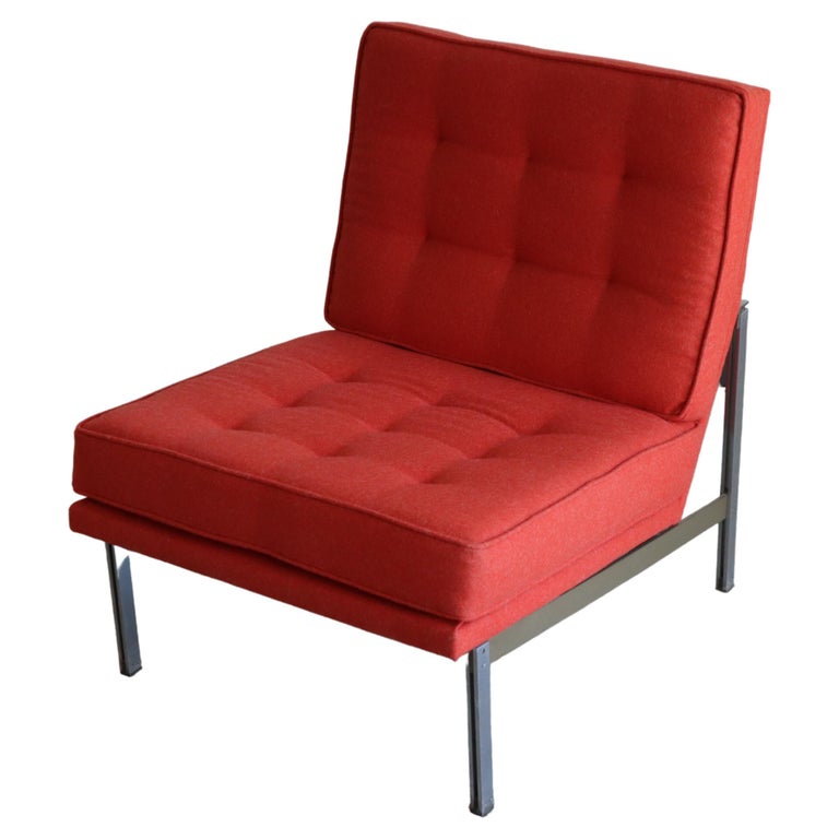 Florence Knoll "Parallel Bar" Slipper Chair For Sale at 1stDibs