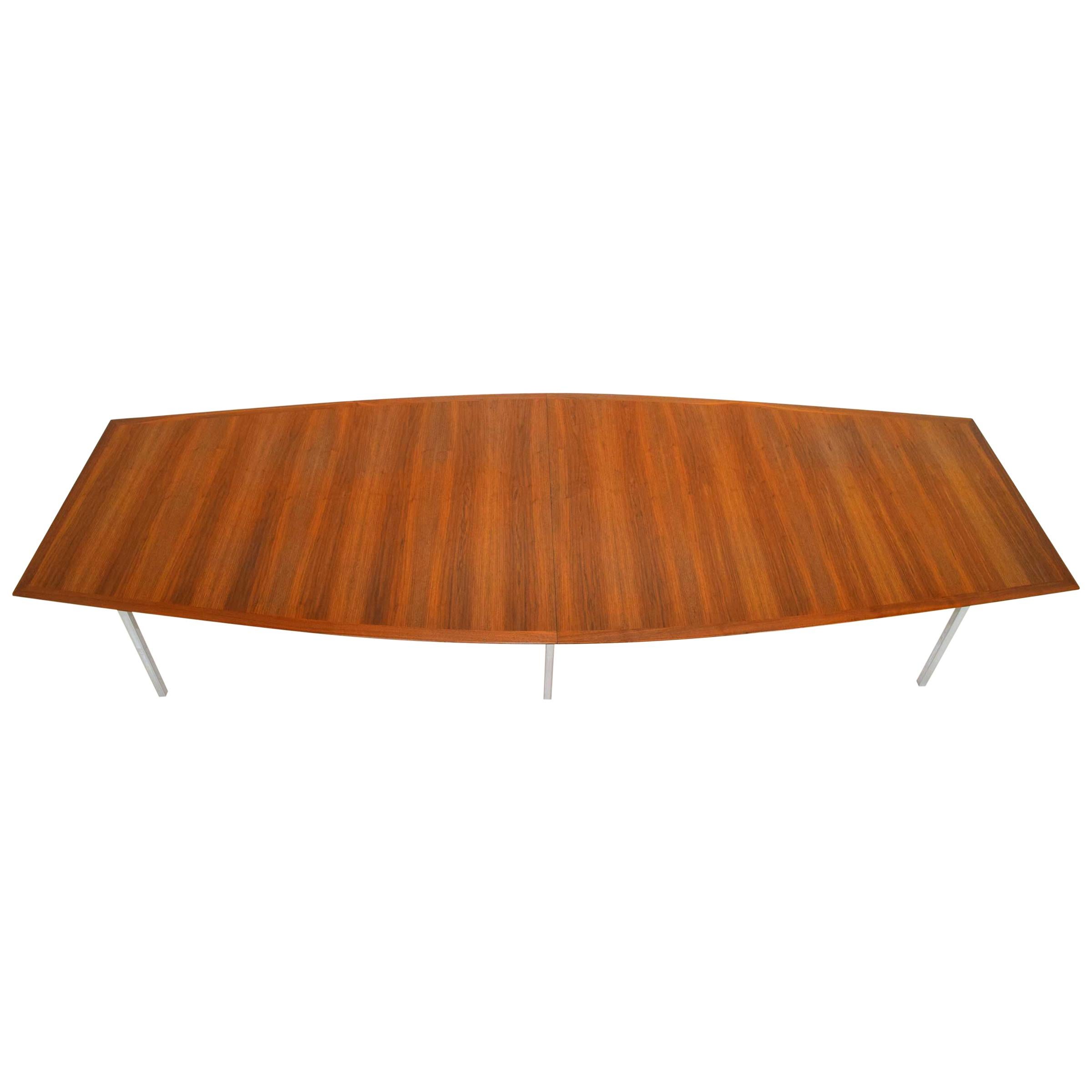 Florence Knoll Rosewood Dining or Conference Table at 1stDibs