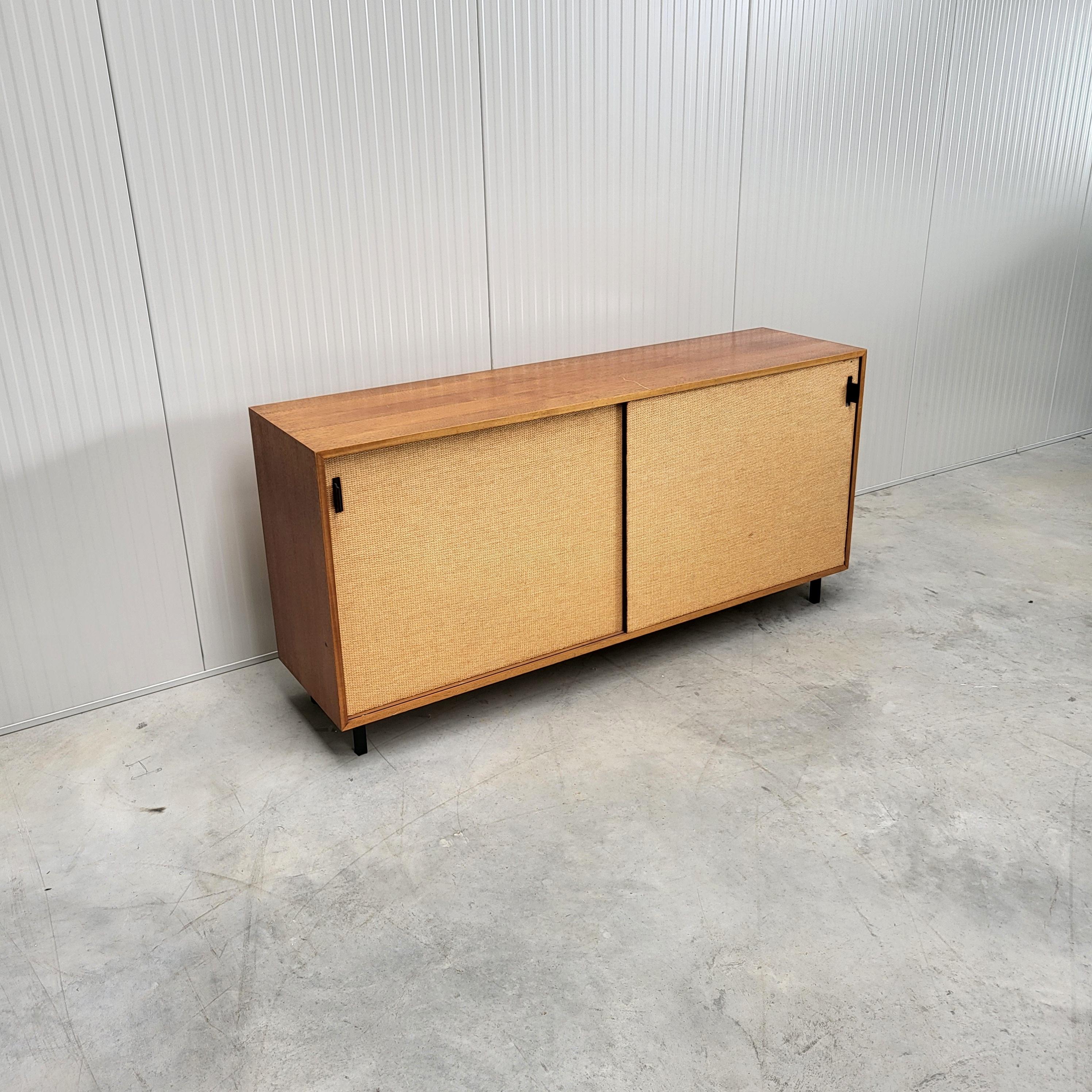 Florence Knoll Seagrass Sideboard by Knoll for Wohnbedarf, 1952 at 1stDibs