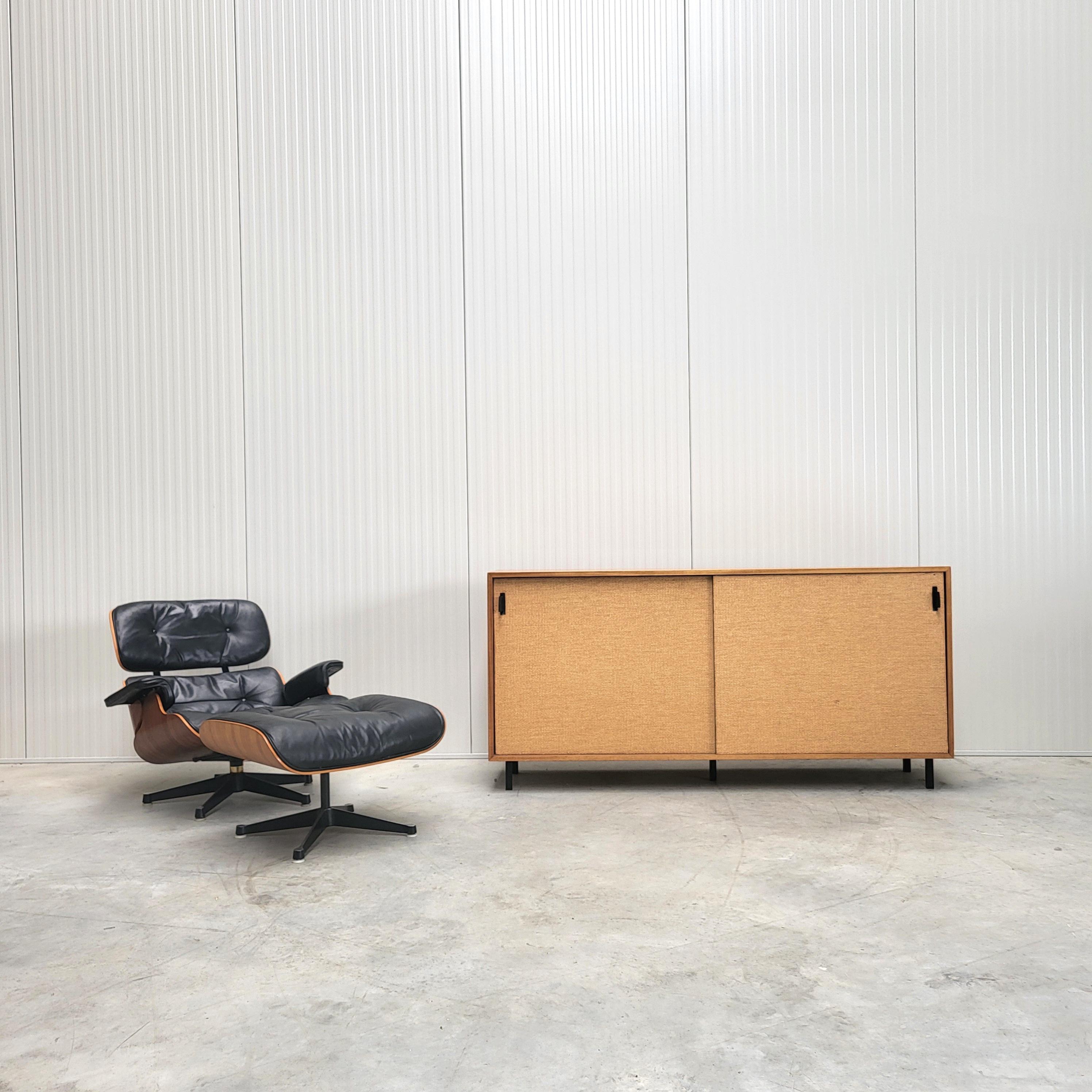 Florence Knoll Seagrass Sideboard by Knoll for Wohnbedarf, 1952 at 1stDibs