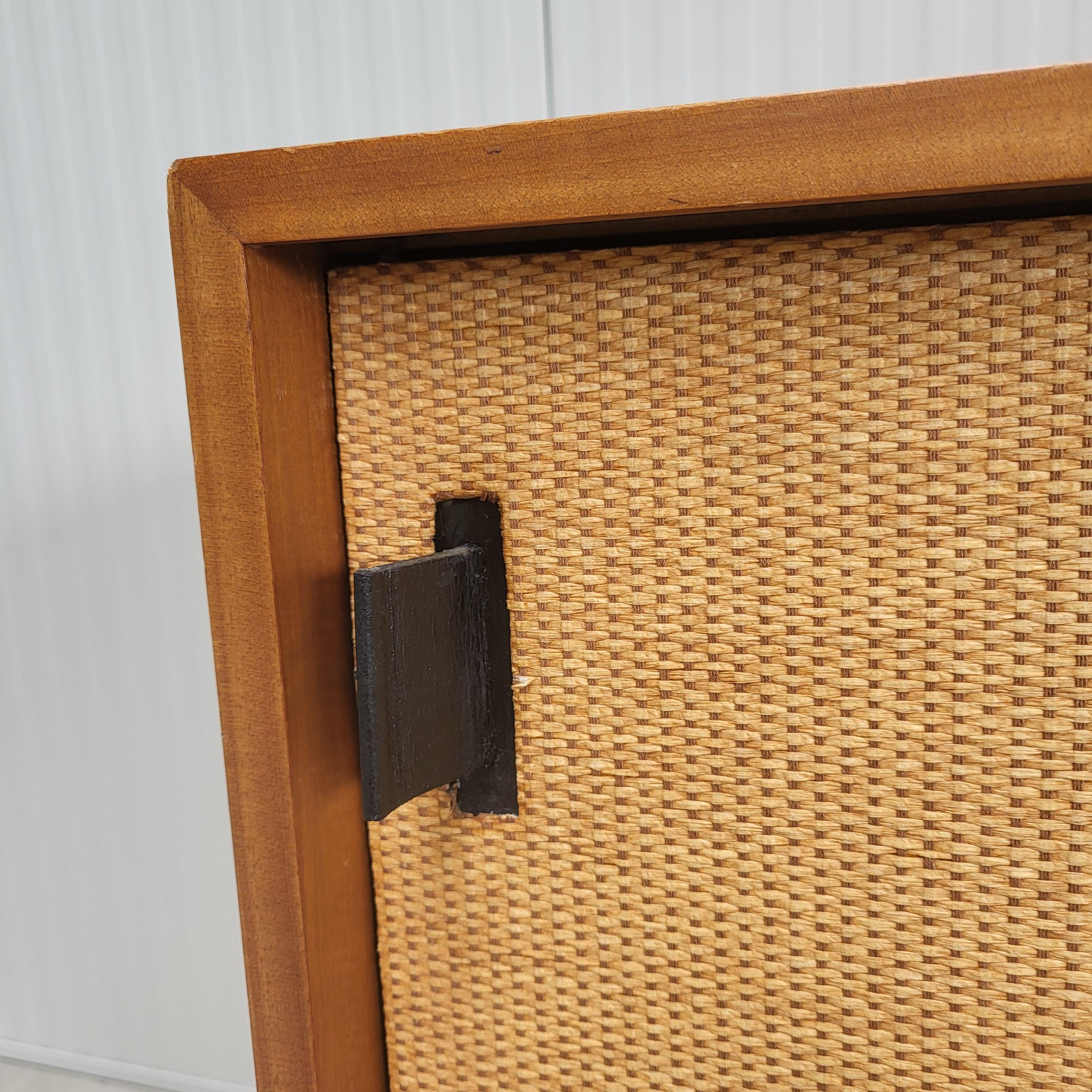 Florence Knoll Seagrass Sideboard by Knoll for Wohnbedarf, 1952 at 1stDibs